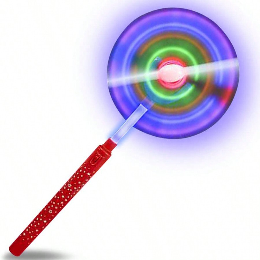 Spinning Windmill Light Up Toy Flashing LED Party Favor Light Up Swivel ...