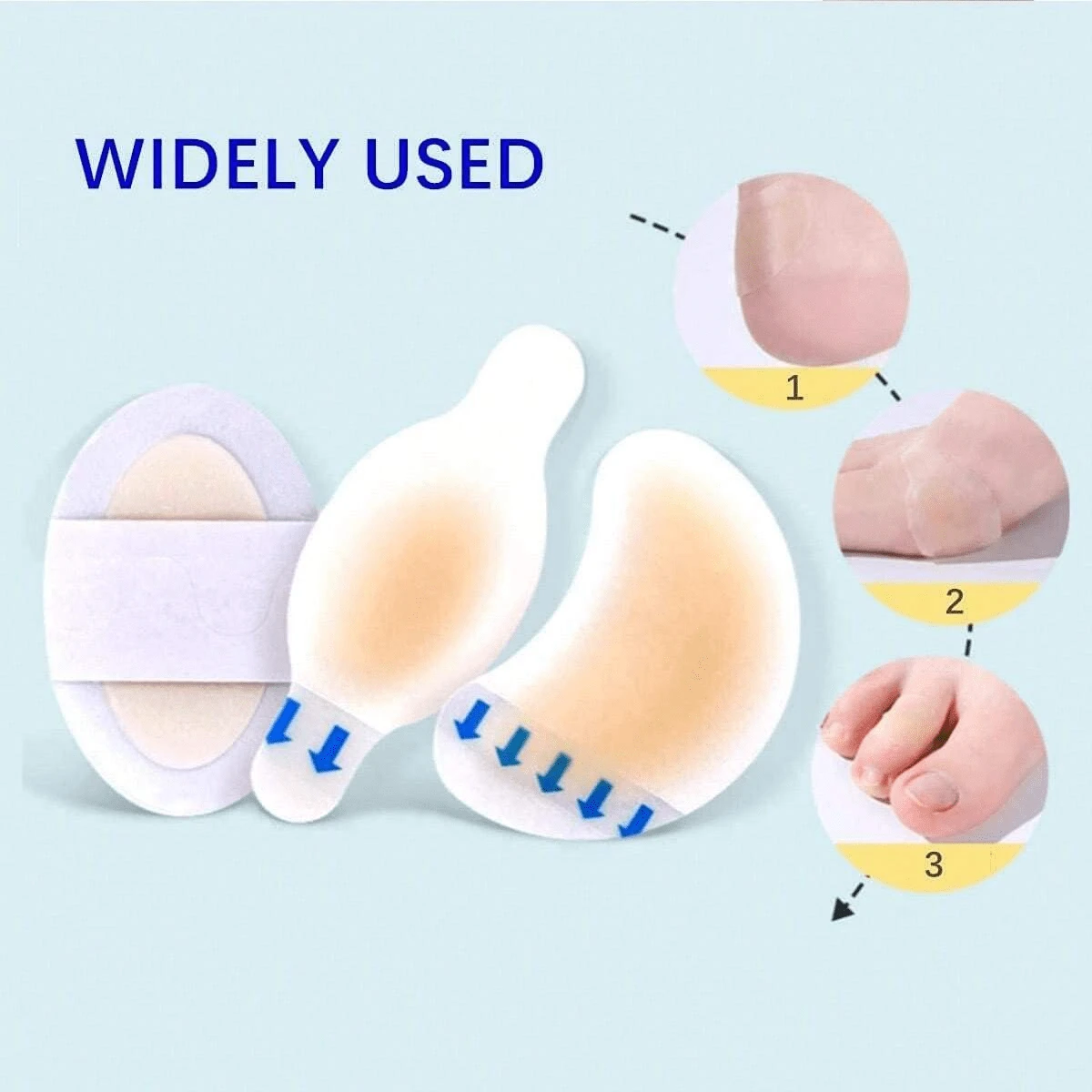 15Pieces Blister Plasters Invisible Hydrocolloid Gel Blister Bandages ...