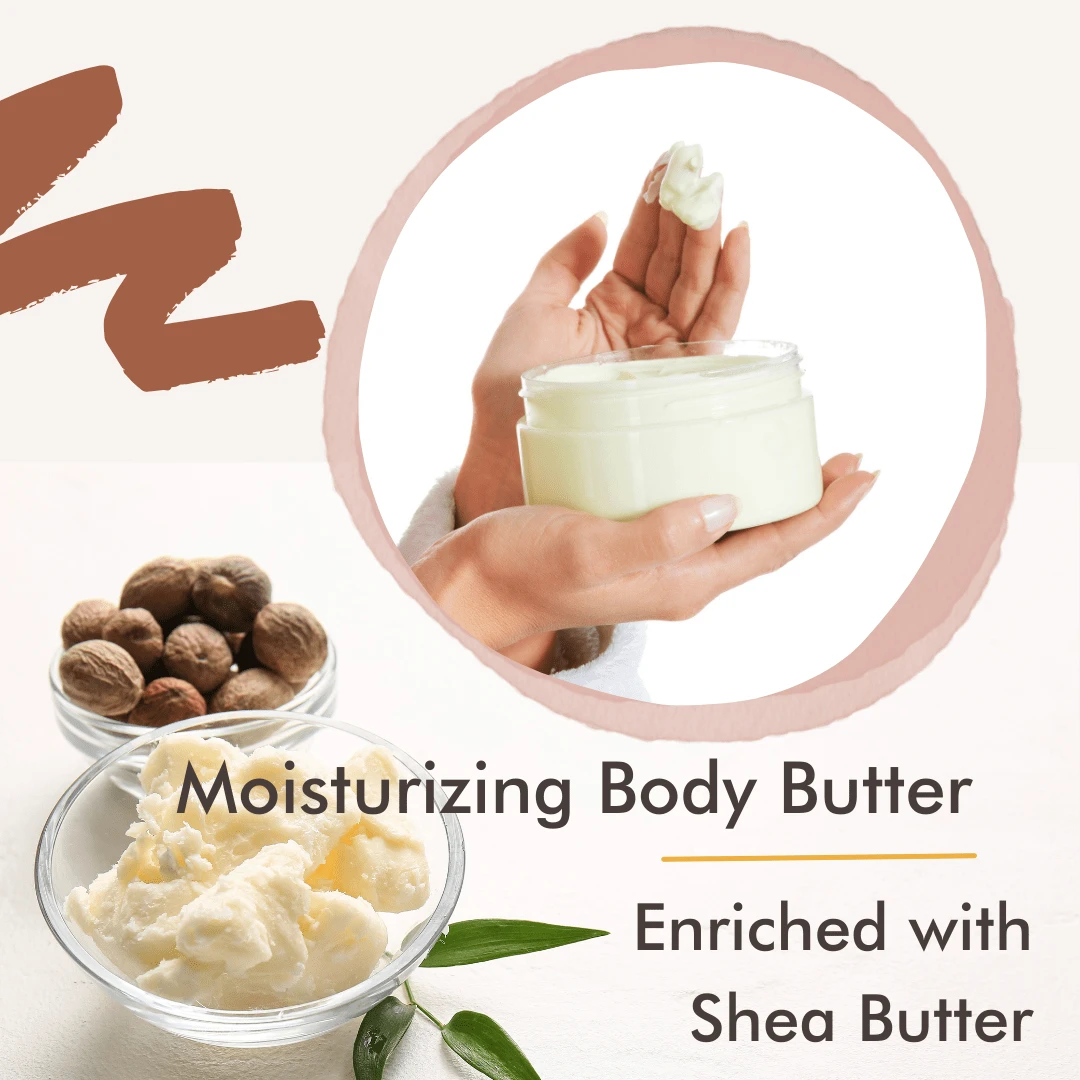 Vanilla Rose Body Butter, Vegan Shea Butter Body Butter, Super ...