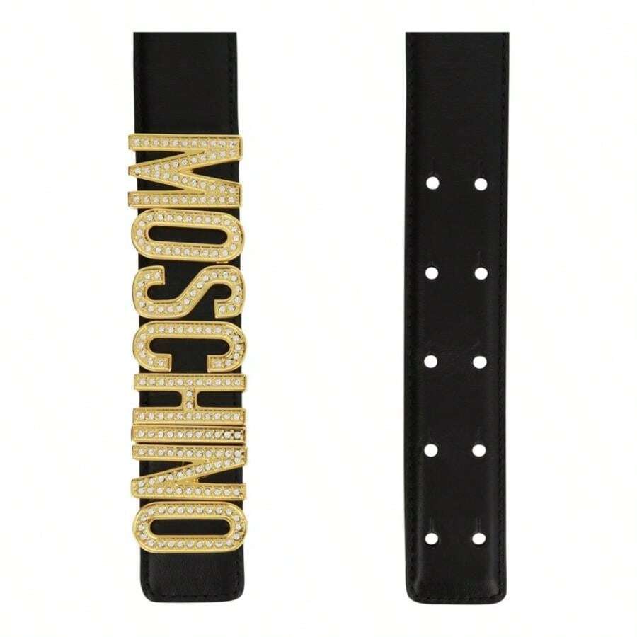 Moschino Crystal Embellished Logo Lettering | SHEIN USA