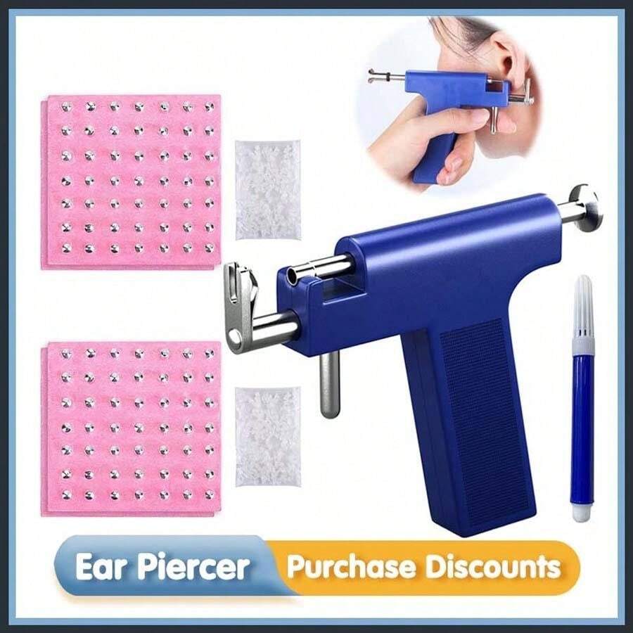 Professional Ear Piercing Gun Set Safety Painless Ear Piercing Gun Kit ...