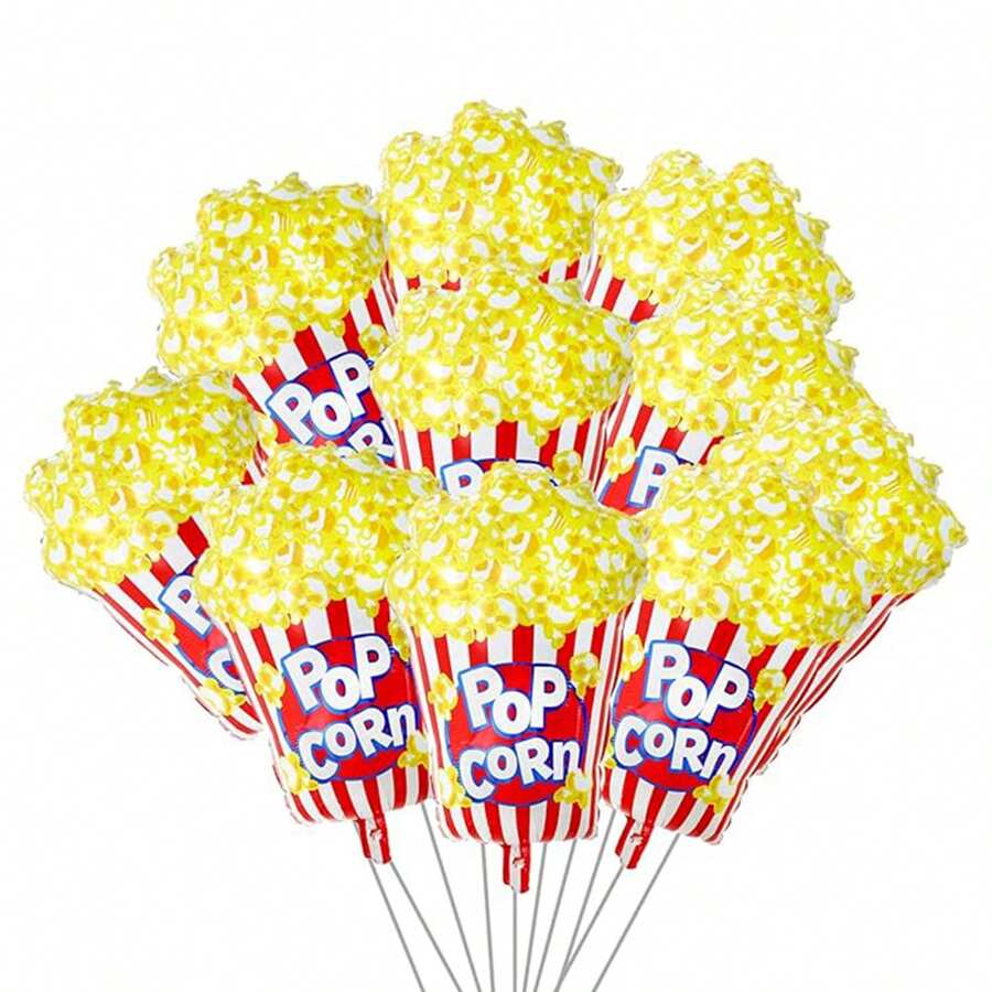 Popcorn Party Balloons Popcorn Party Decorations Movie Night Popcorn ...