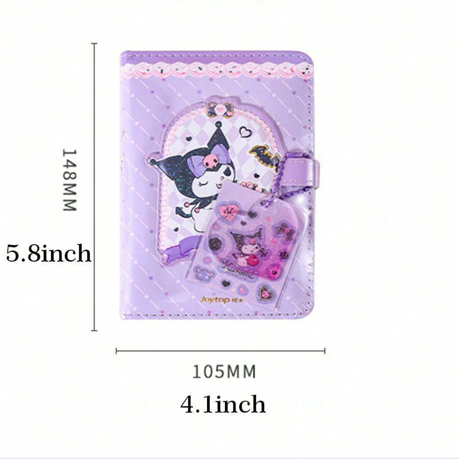 Sanrio Kuromi Theme Diary Notebook, Melody Magnatic Clasp Cartoon ...