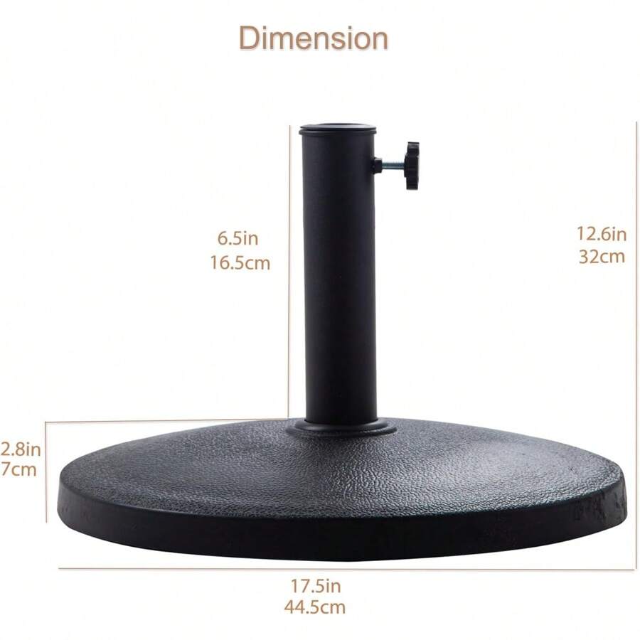 40 Lb Round Heavy Duty Round Base Stand For Outdoor Patio Market Table ...