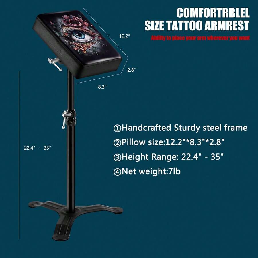 Tattoo Armrest Stand Personalized Adjustable Portable Tripod Tattoo Arm ...