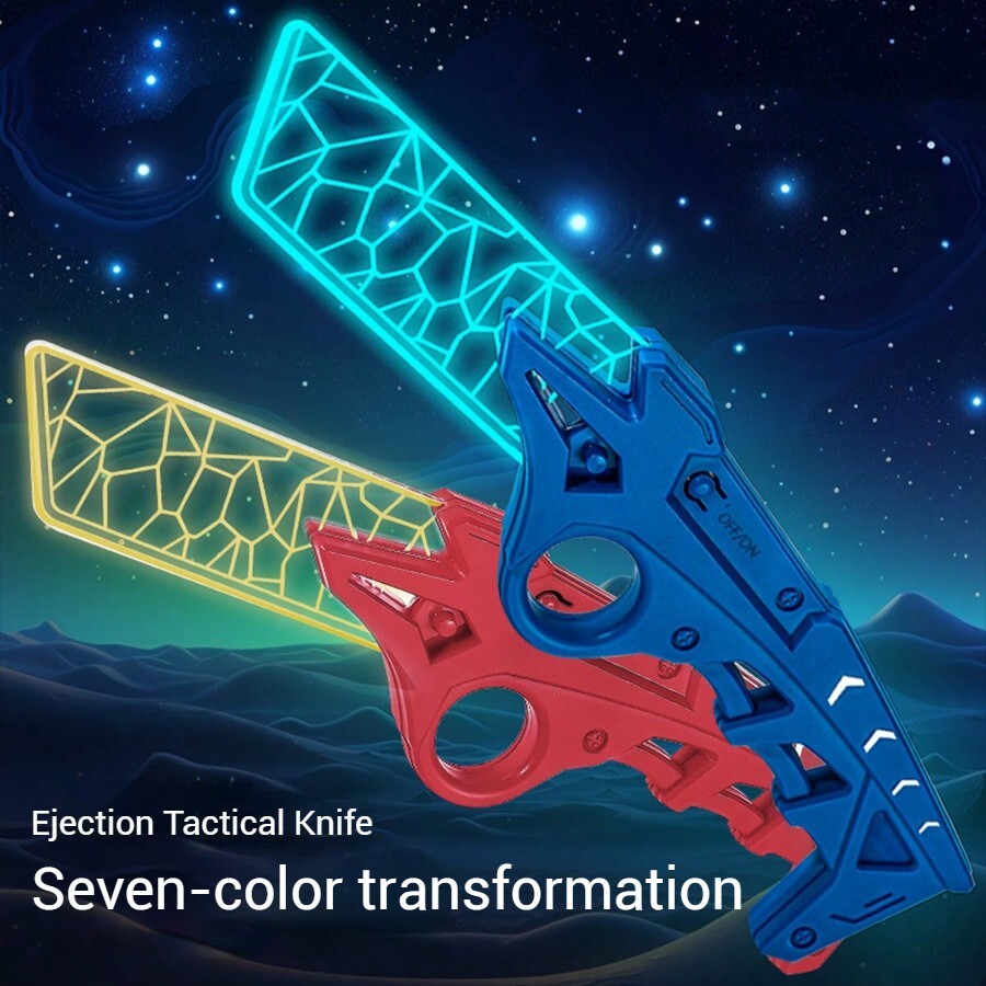 7-Color LED Light Up Nepalese Sci-Fi Glowing Dagger Cyberpunk Flick ...