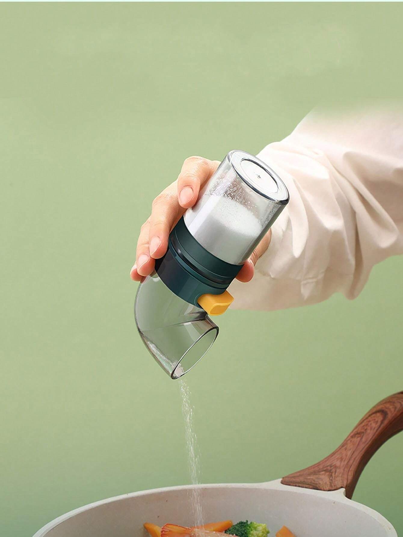 Frasco de condimento de medição de cozinha com bomba de prensa e ...