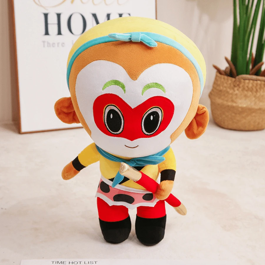 1PS 30CM Cartoon Monkey Plush Toy Chinese Mythology Story Sun Wukong ...