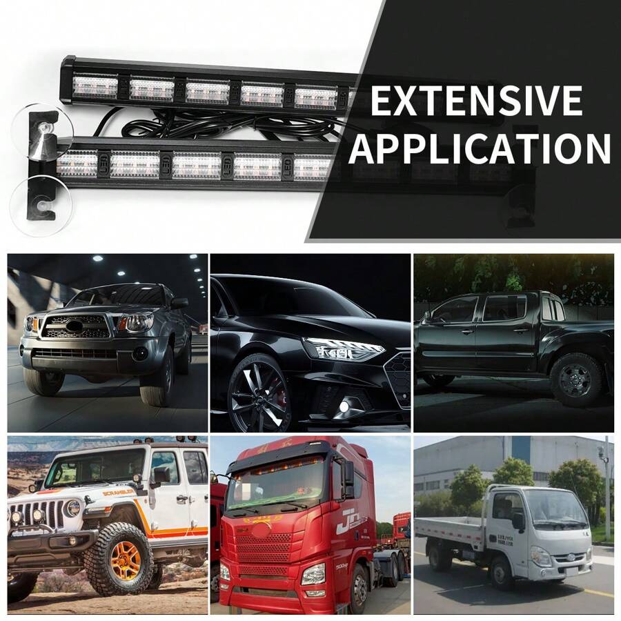 Flashing Strobe Light Bar, Led Warning Hazard Light Bar For Off-Road ...