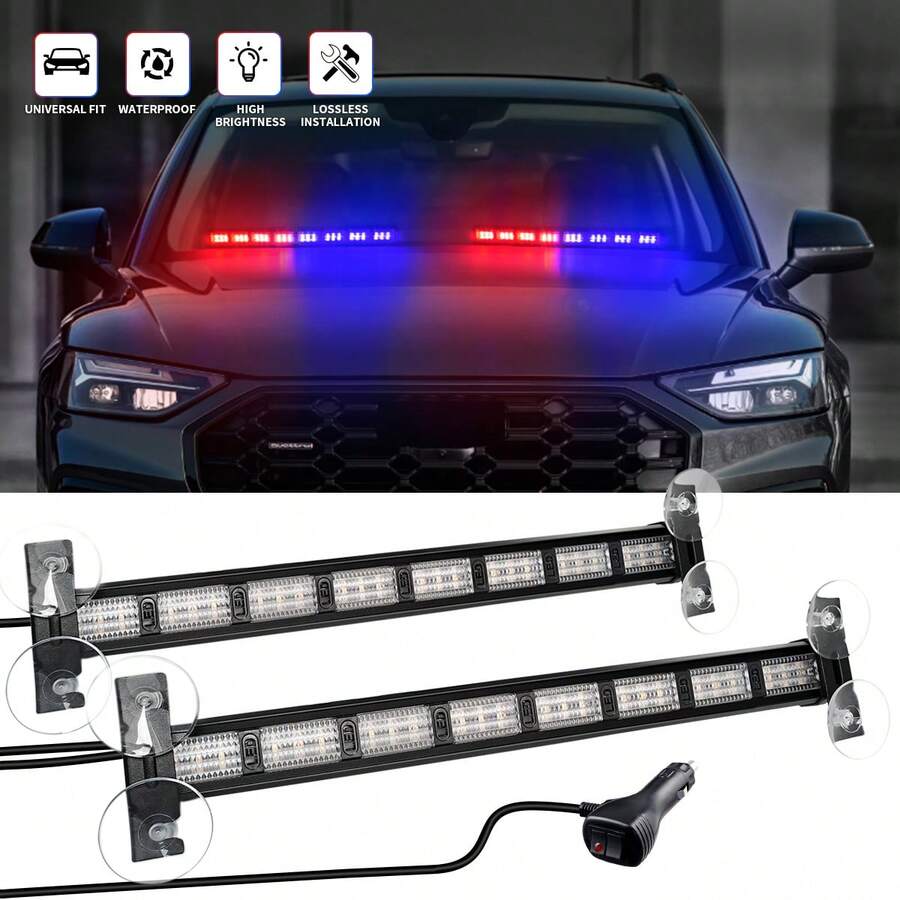 Flashing Strobe Light Bar, Led Warning Hazard Light Bar For Off-Road ...