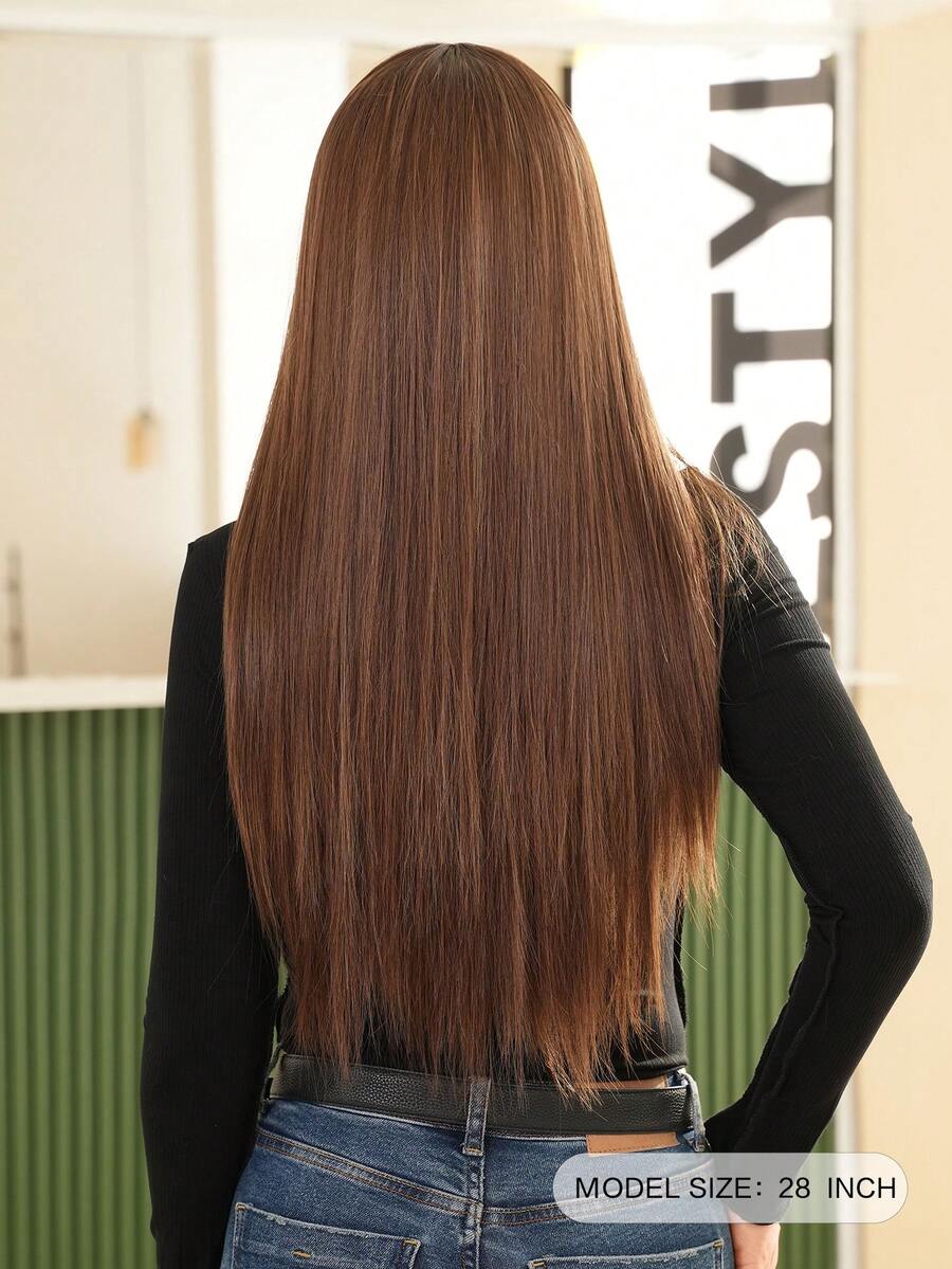 NICKY WALL Highlight 28 "peruca loira longa e reta com franja misturada ...