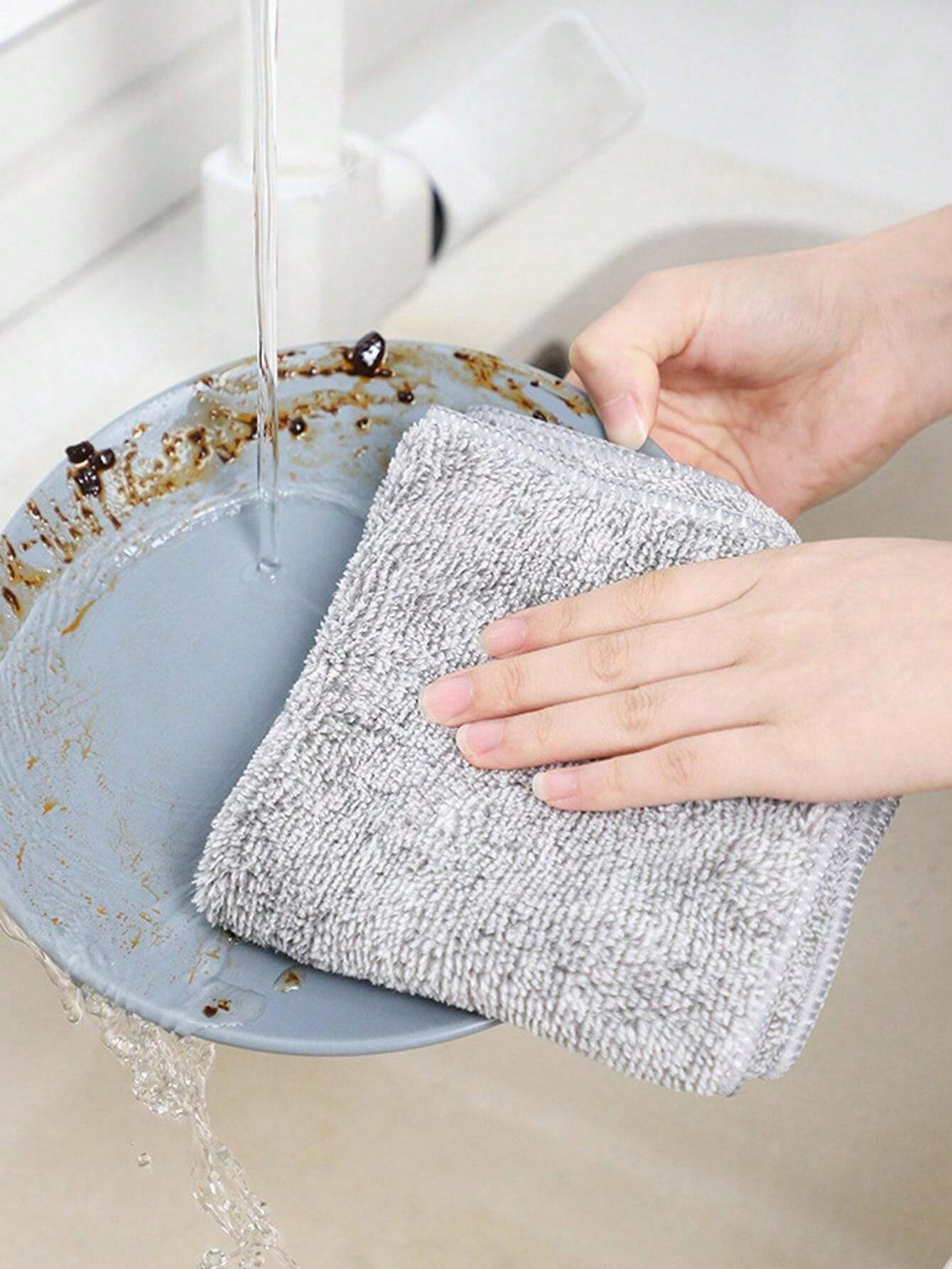 Kitchen Dishwashing Cloth, Non-Stick Oil And Easy-To-Clean Dishwashing ...