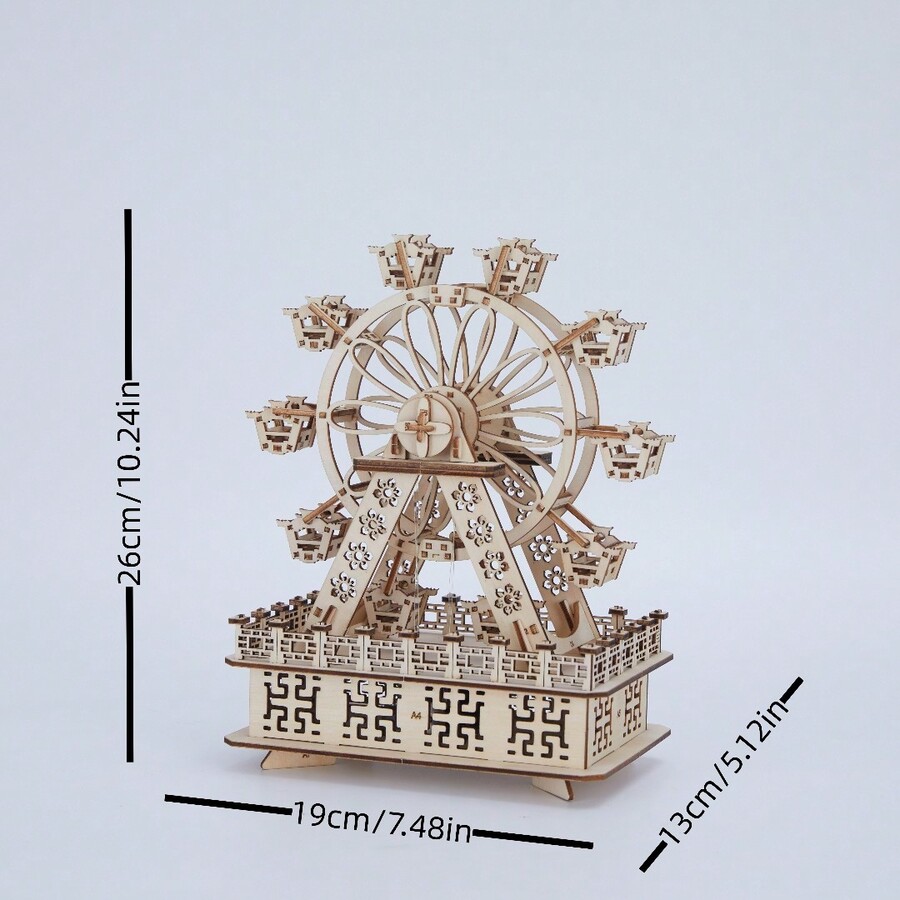 3D Wooden House Puzzle Building Model Toy For Children, Micro House DIY ...