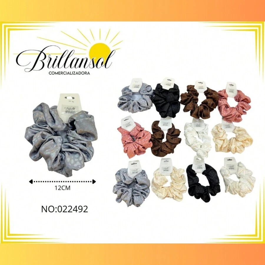 12 Piezas de Bandas para el Cabello / Donas / Crunchies de Tela ...