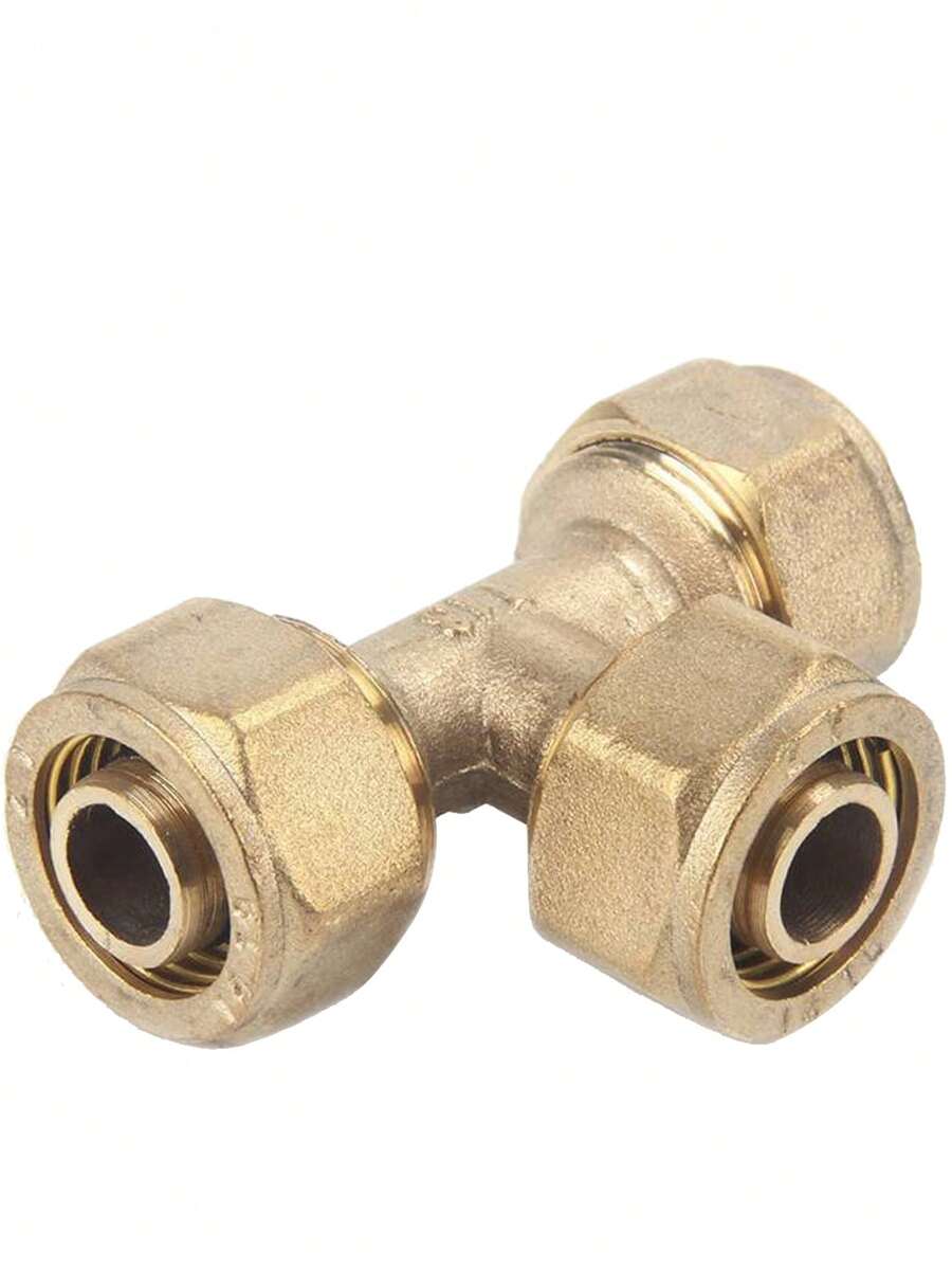 Copper Alloy Equal Size 3-Way Pipe Connector, Plumbing Adaptor For Home ...
