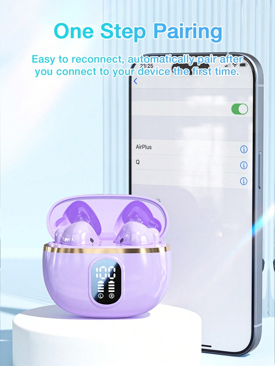 Wireless Earbuds TWS Wireless Headphones With LED Power Display USB-C ...