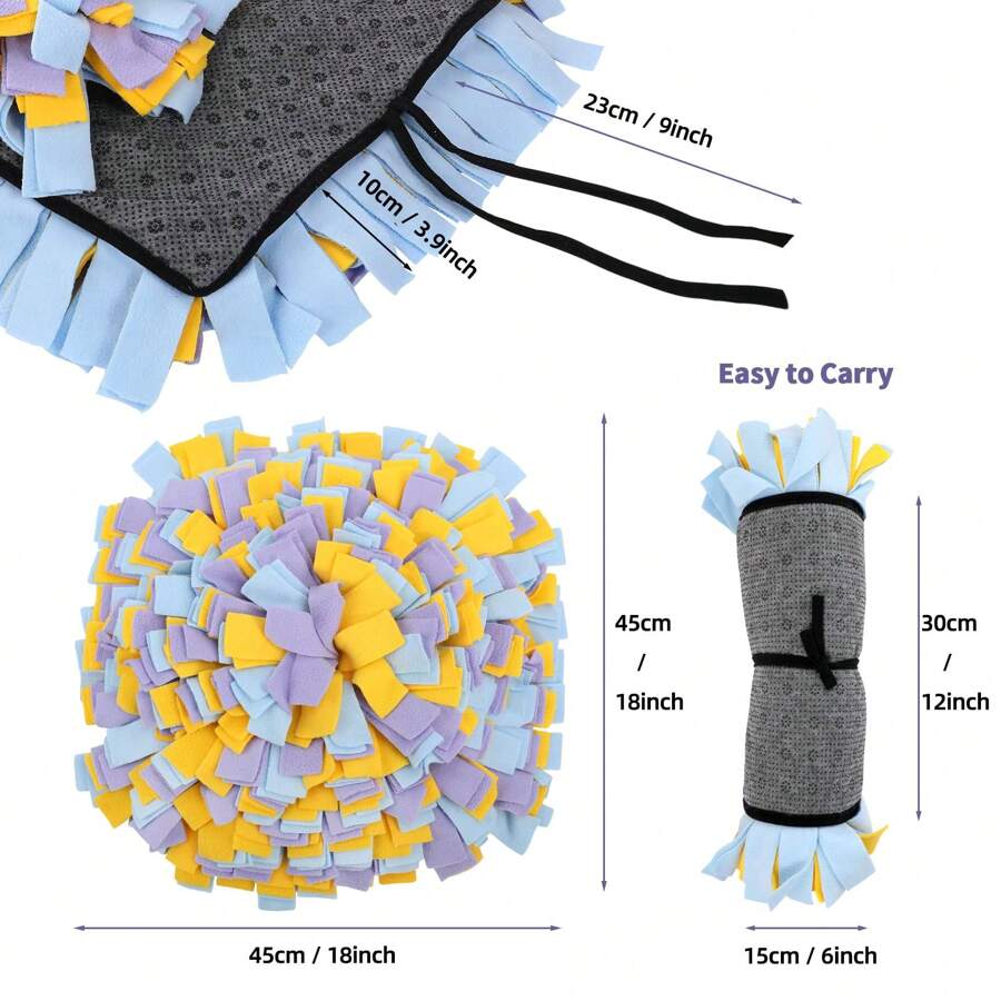 Pet Puzzle Mat, Anti-Slip Interactive Feeding Pad For Dogs, Brain ...