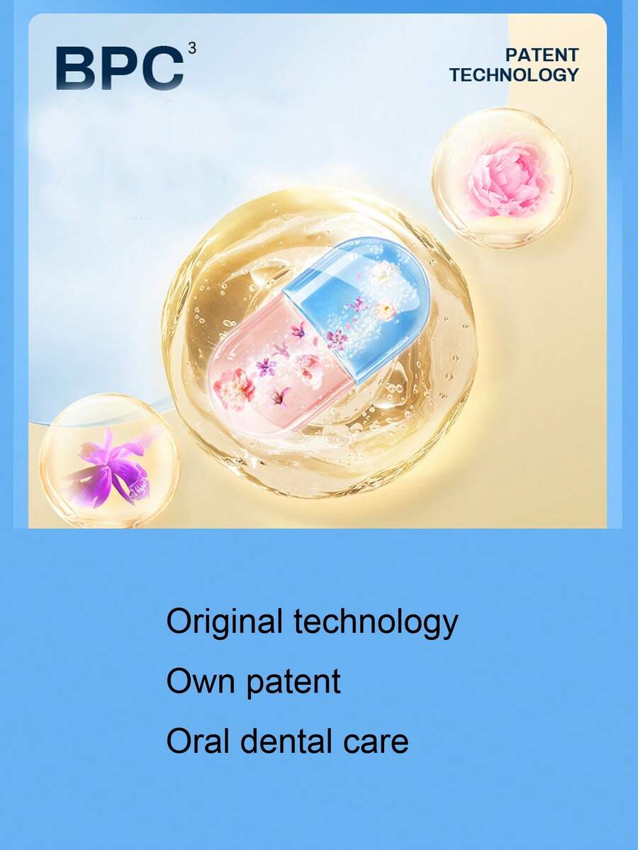 HCJ Brand Pump-Type Probiotic Dual Color Particles Toothpaste, Volcanic ...