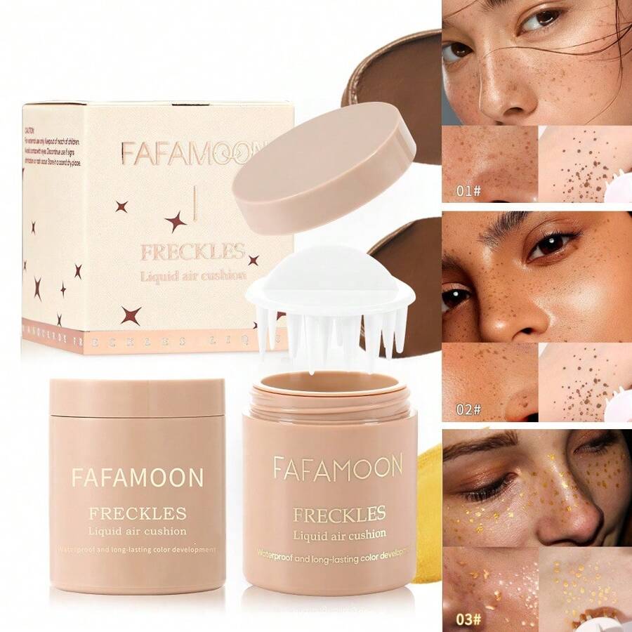 Freckle Stamp Palette, Natural Lifelike Freckle Pen Magic Freckle Color ...