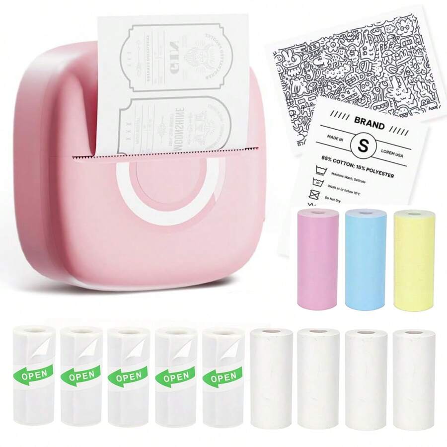 Sticker Printer - Mini Thermal Printer, C13 Sticker Maker Machine, With ...