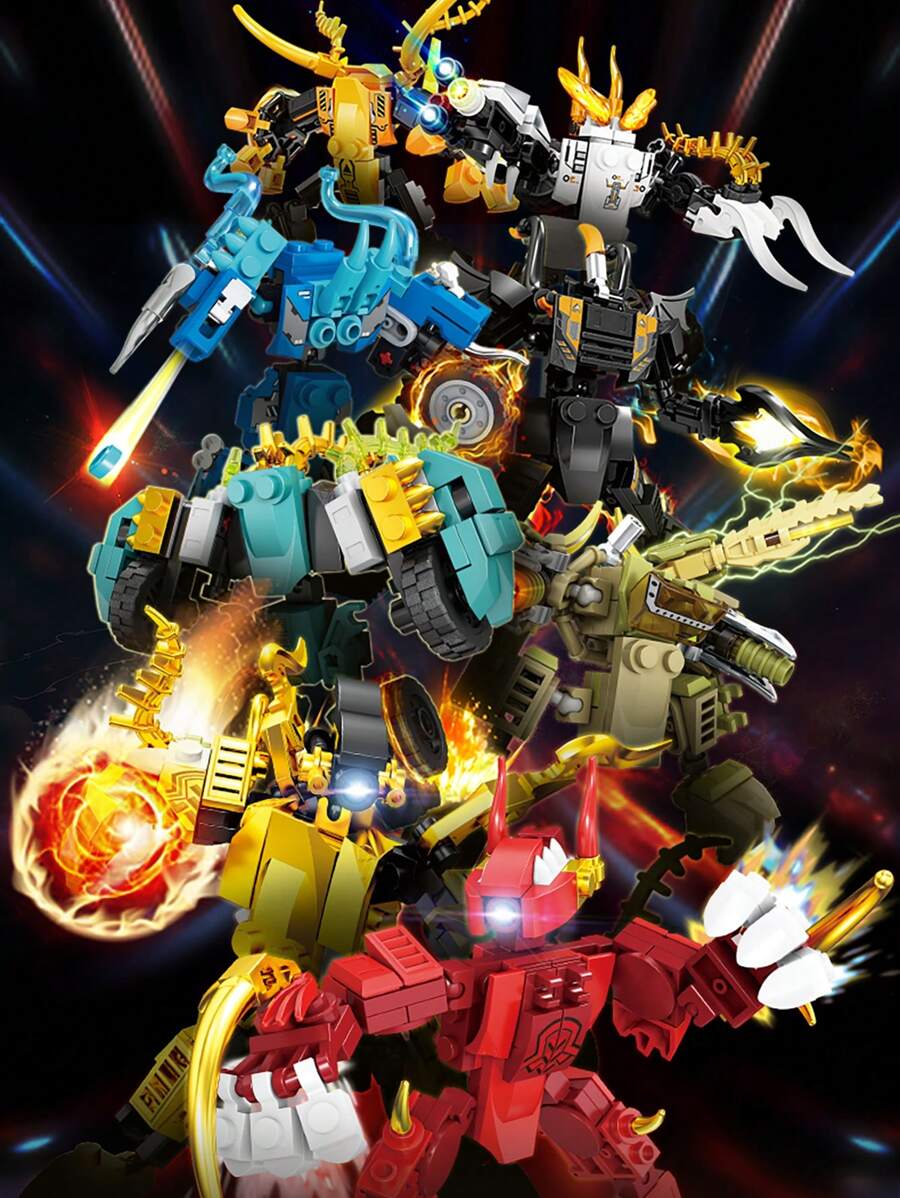 Z-Transformation Mecha Series Fantasy Mecha Small Particle Building ...