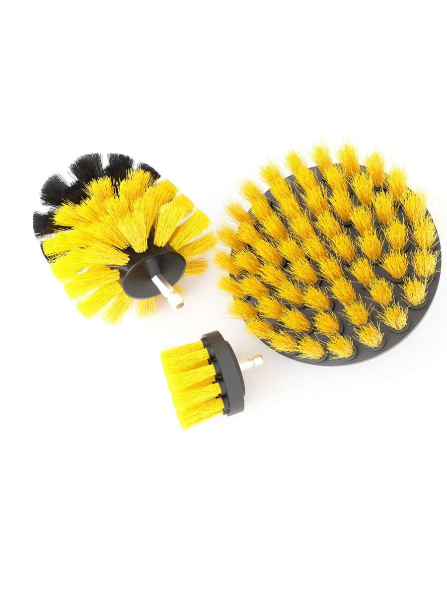 3pcs - Drill Brush Attachment Set - Bathroom Surfaces Tub, Shower, Tile ...