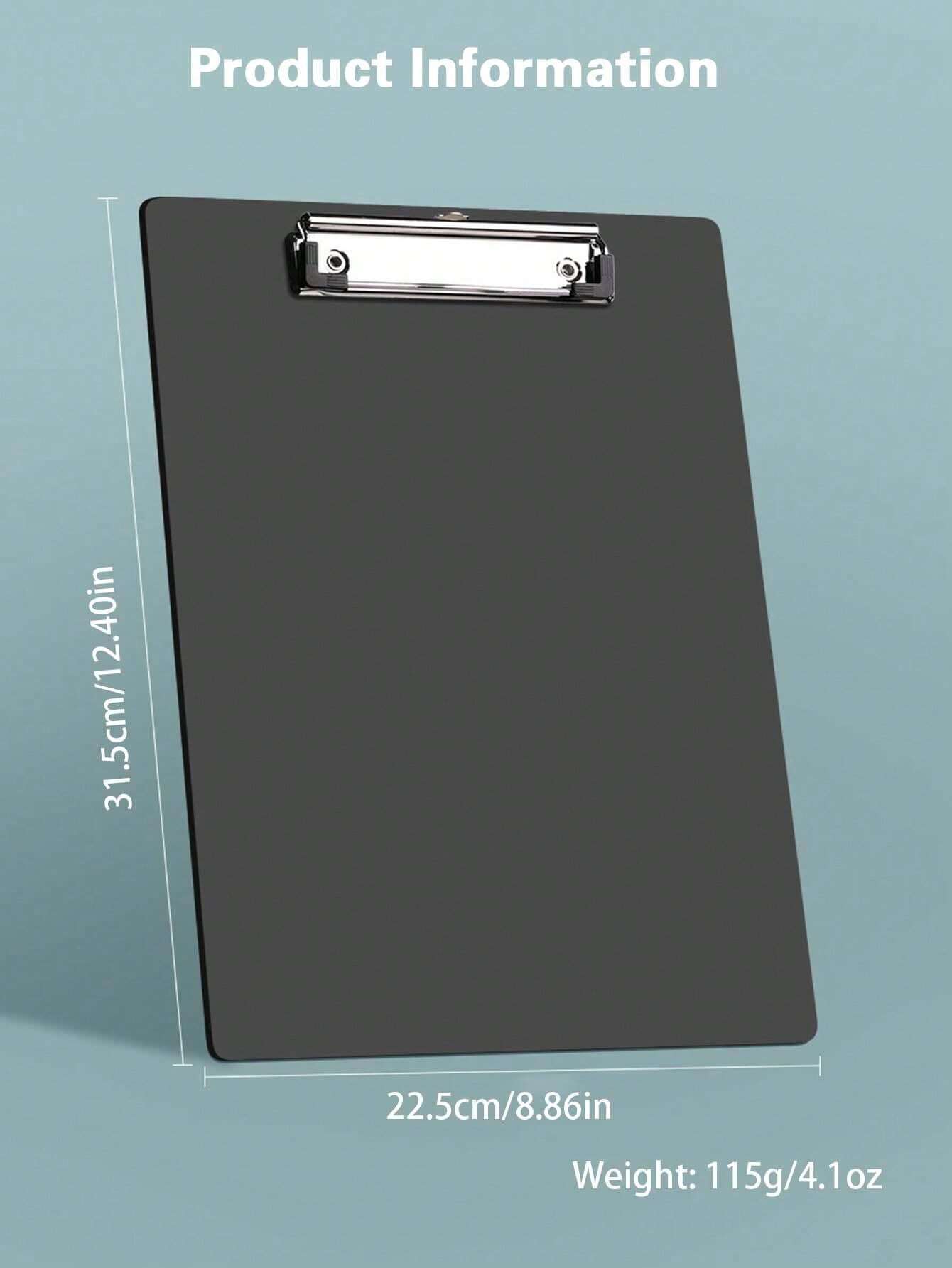 1pc A4 Size Plastic Board Clipboard File Folder, Student Writing Pad ...