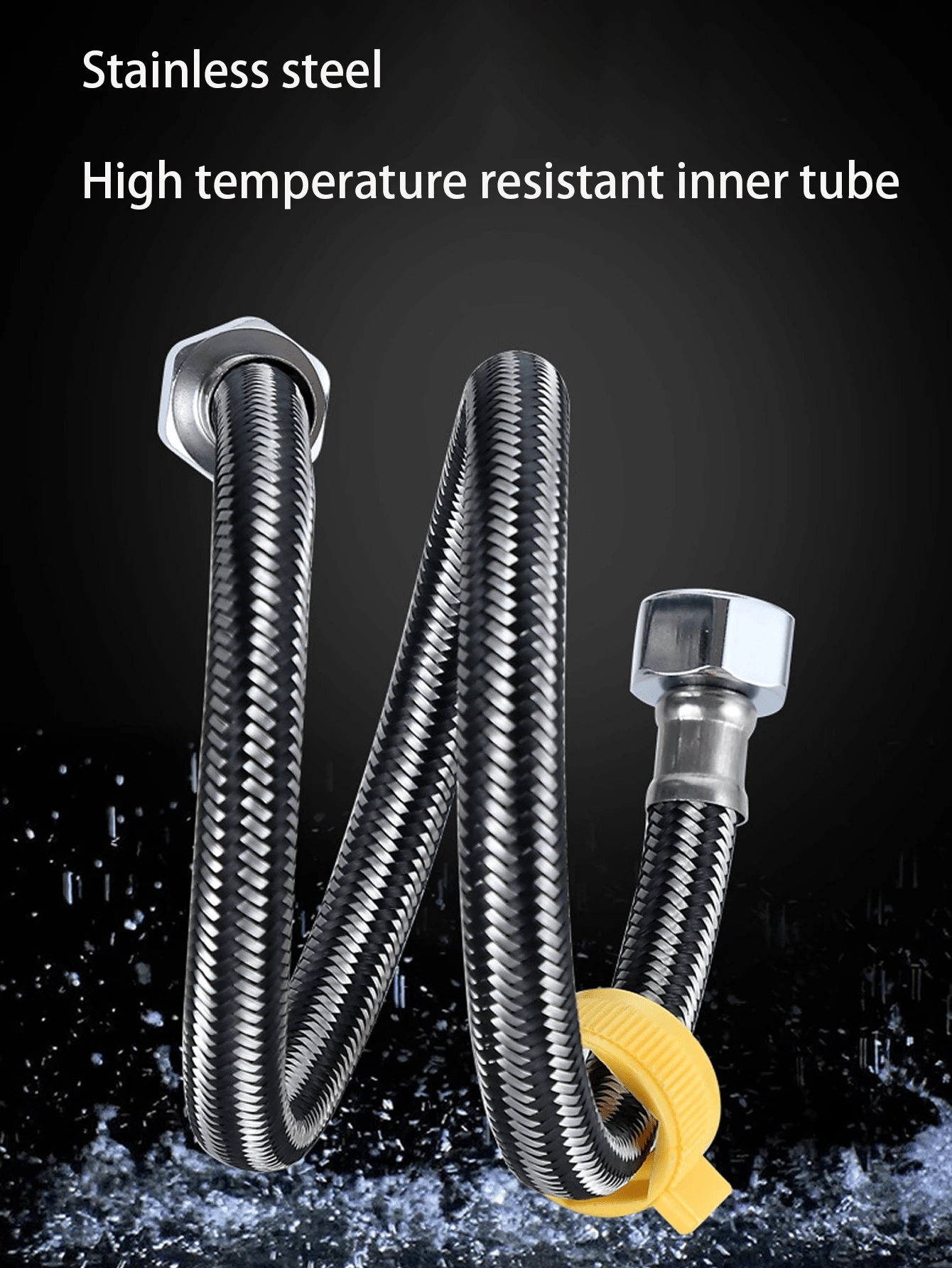 Stainless Steel Black Hose, Multi-Size Available, Automatic Washing ...