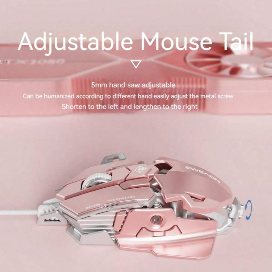 EWEADN G5 USB Wired Gaming Mouse Silent Or Audible Optional Metal ...