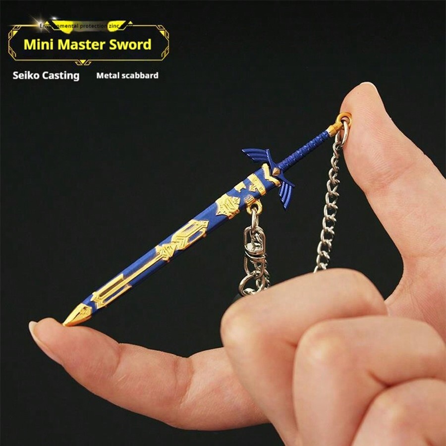 Miniature Master Sword With Sheath Metal Weapon Toy Keychain | SHEIN USA
