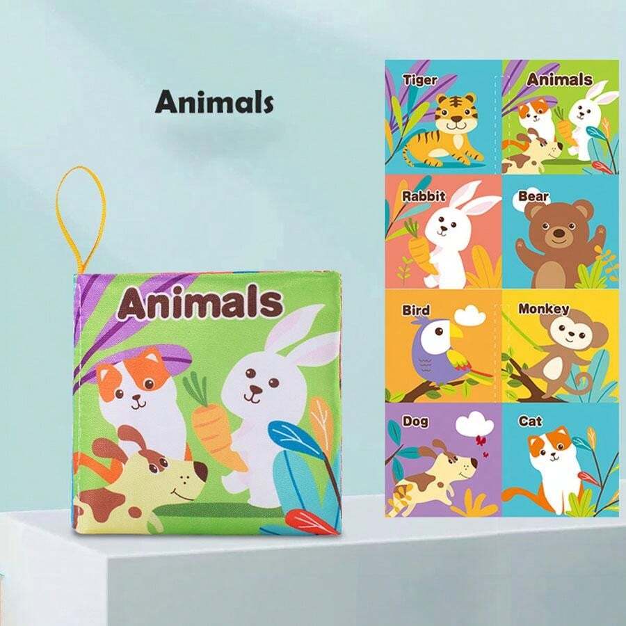 Baby Cloth Books, Crinkle Paper, Tear Resistant, 3D Textured Board ...