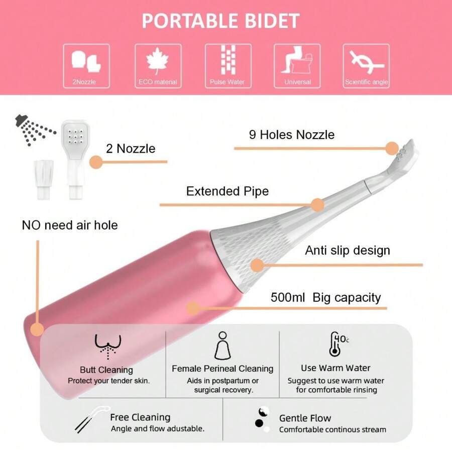 The Easy-Bidet 2.0 Replaces Wet Wipes And Shower Toilet L Portable ...