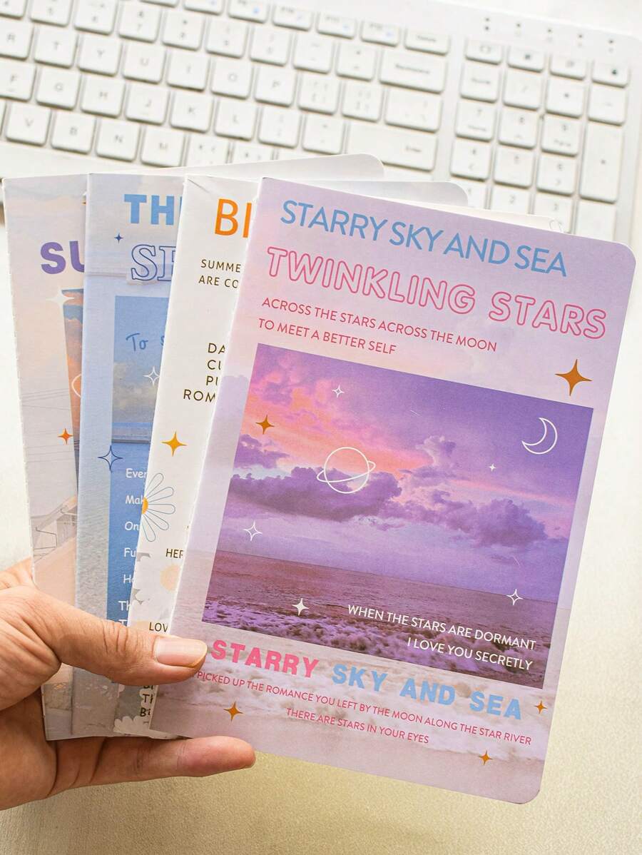 4 Notebooks 1 Set Of 30 Sheets Each With Inner Soft Surface Copying ...