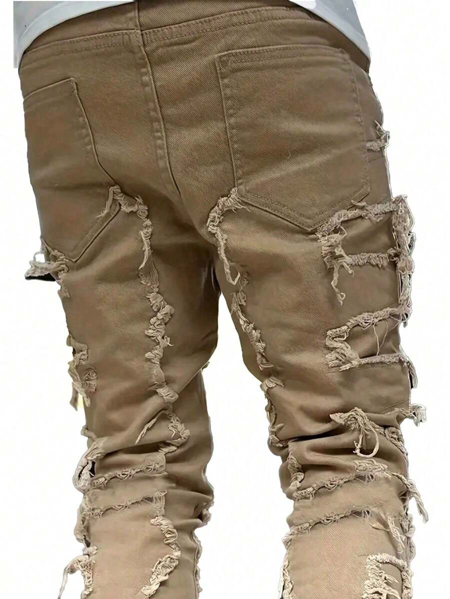 Tween Boy Ripped Frayed Jeans | SHEIN USA