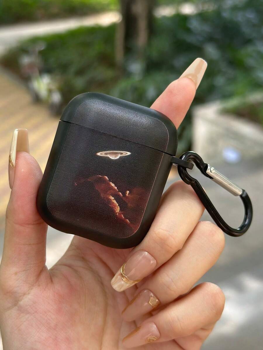 Painted Planet Themed Bluetooth Earphone Protective Case, Compatible ...