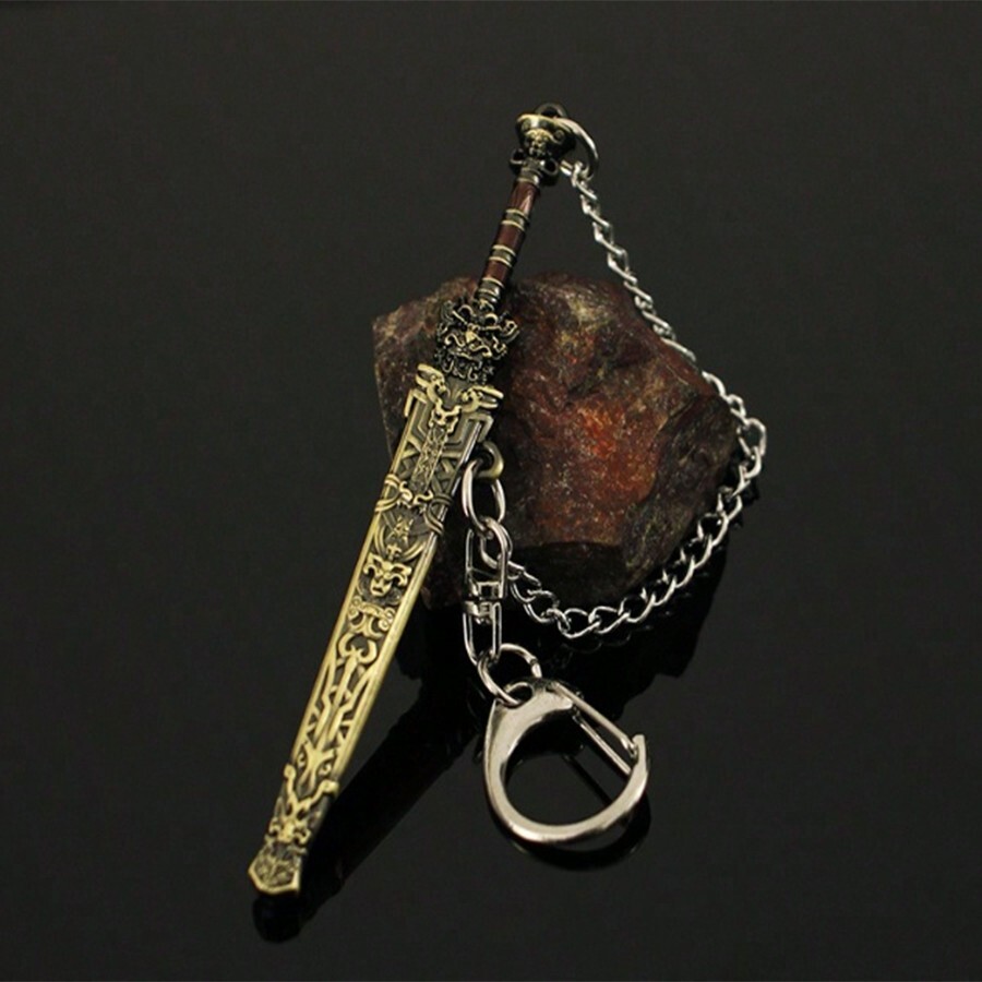 Mini Chinese Sword Zhou Wang Di-Yi Sword With Sheath, Alloy Toy ...