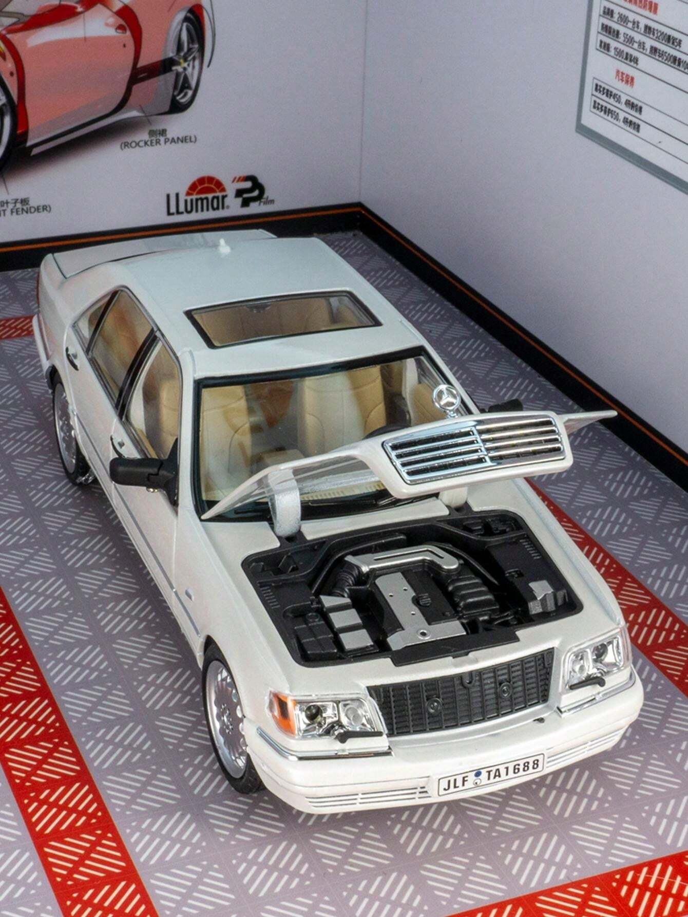 1pc Mercedes Benz W140 S320 Vintage Classic Luxury Sedan Diecast Metal ...