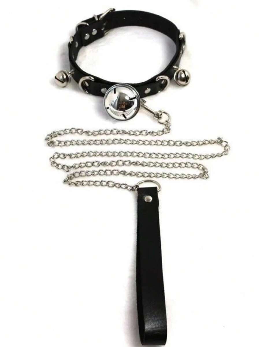 1 Set Of Women's Black Fun Neck Ring Collar, Metal Neck Ring Chain ...