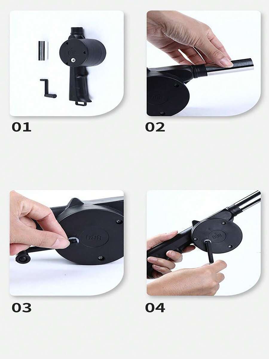 Hand-Cranked Air Blower, Handheld Portable Manual Bellows, Strong Air ...