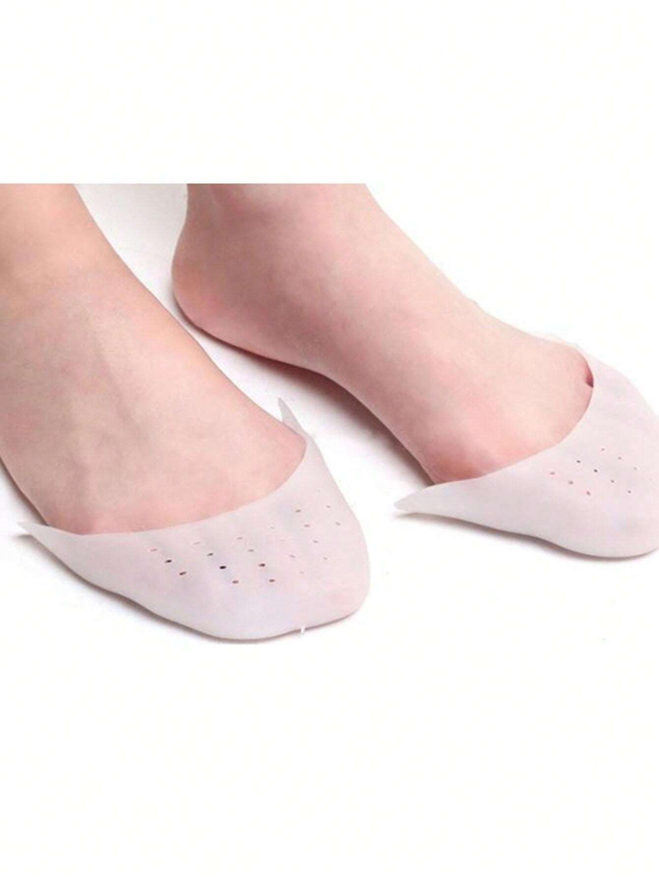 1pair Silicone Toe Pads Half-Size No Show Insole Forefoot Pads For ...