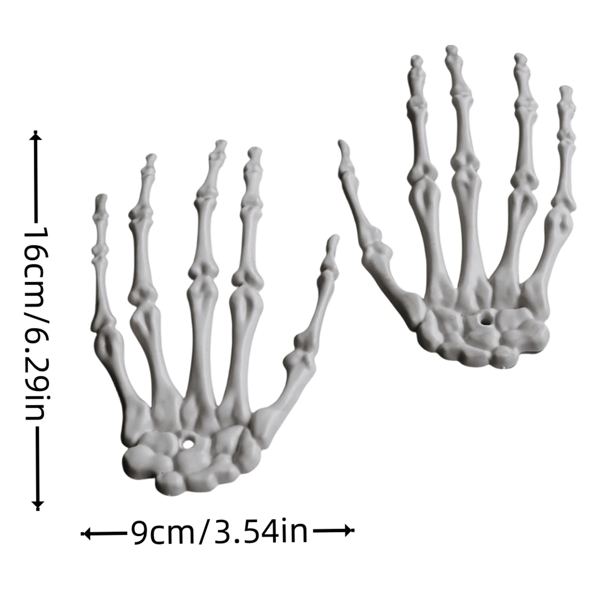 1pair Halloween Skeleton Hand Decor, Horror Decoration For Haunted ...