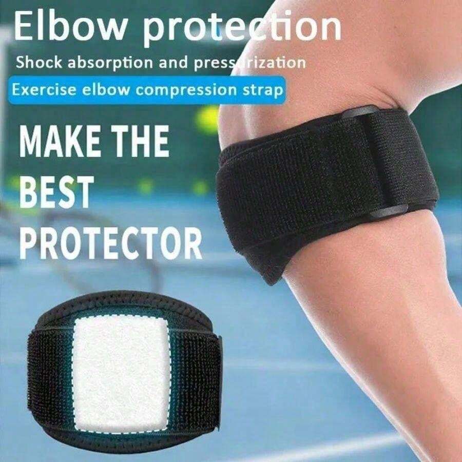 Sports Pressure Elbow Guard Tennis Badminton Breathable Shock Absorbing ...