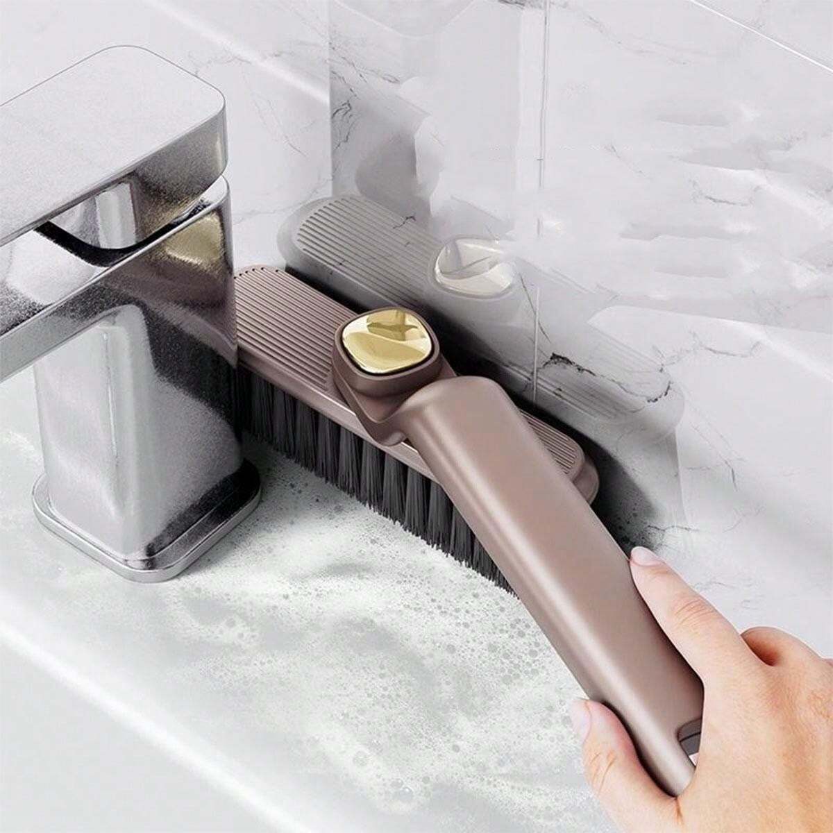 1 pezzo Spazzola di pulizia rotativa multifunzione 2 in 1, pulitore per ...