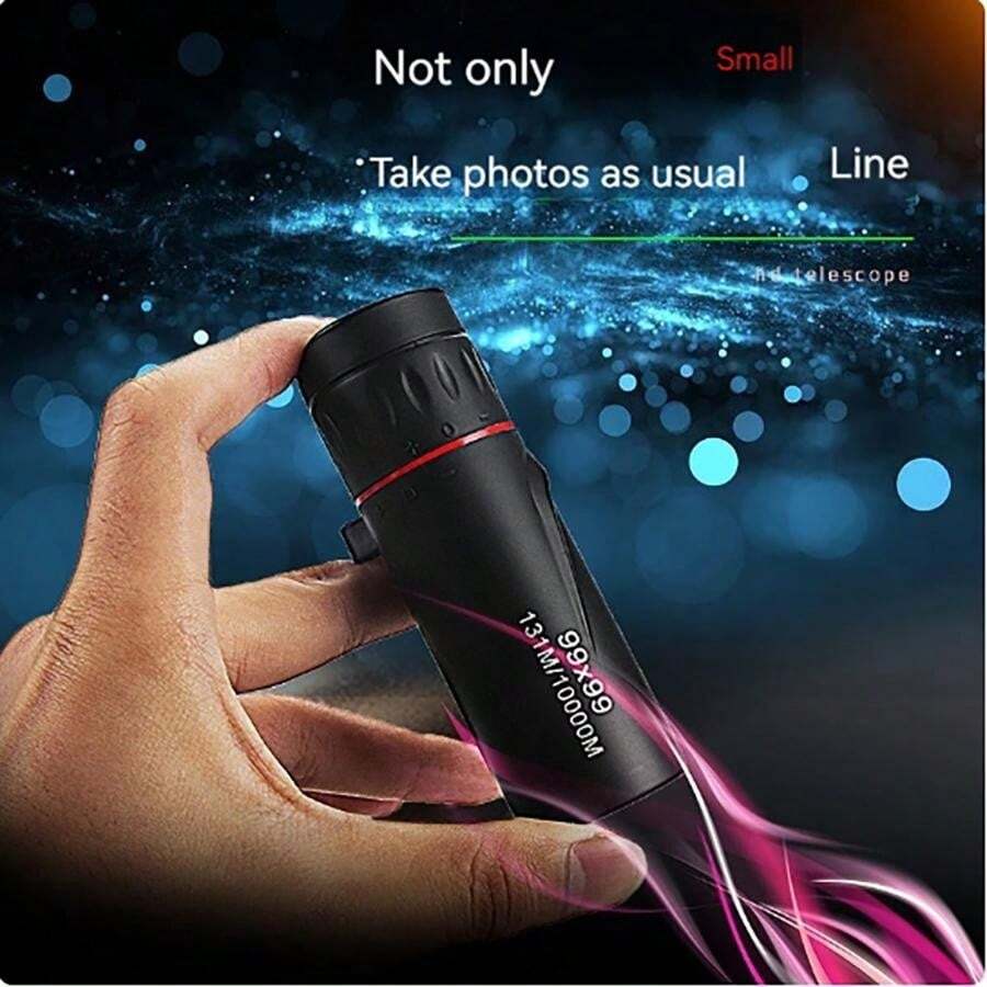 Monocular Telescope 99X99 HD Binocular Portable Green Film Optical ...
