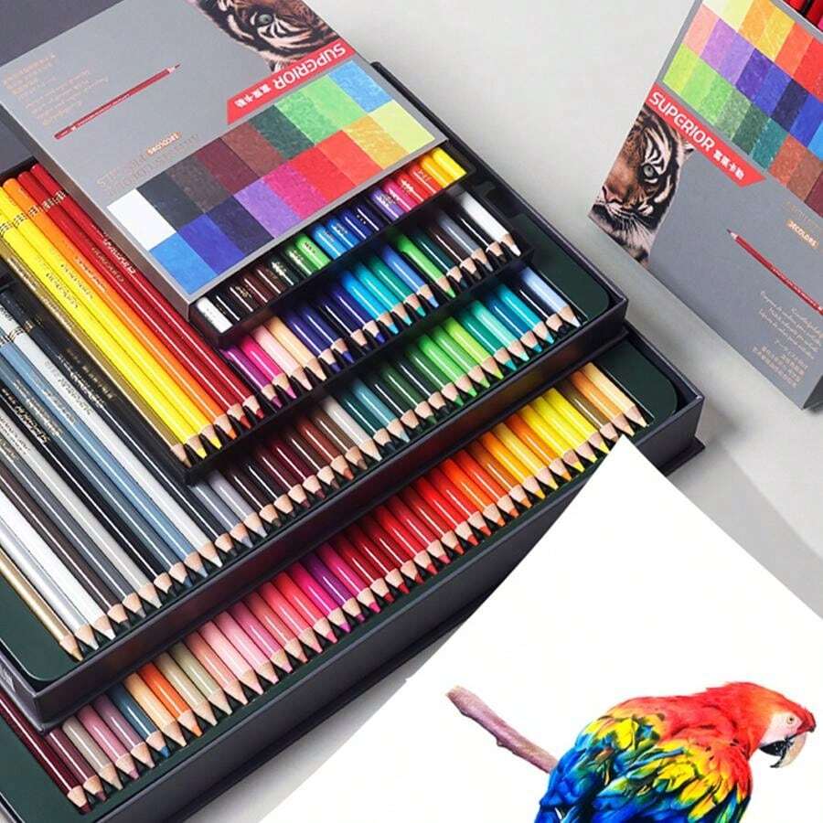 48 matite colorate di alta qualità Set di matite ad olio per artisti in ...