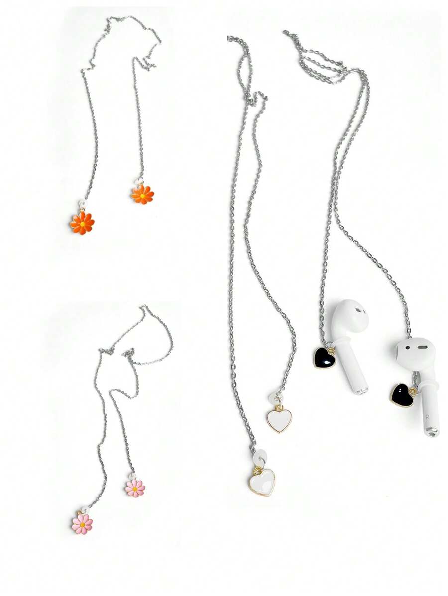 1pc Anti-Lost Earbud Chains, Fashion Accessories Lanyard For Bluetooth ...