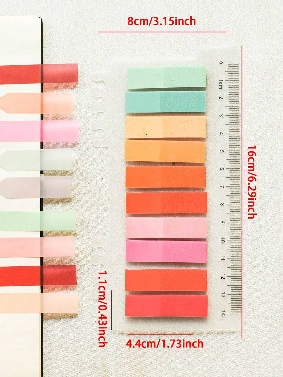 1000 Sticky Note Notes A Total Of 5 Styles A Package Of Translucent PET ...