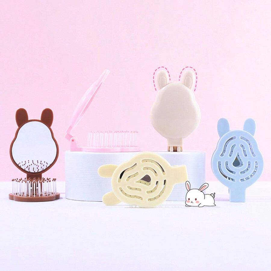 Konijn Oor Kam Cartoon Opvouwbare Massage Kam Klein en Draagbaar ...