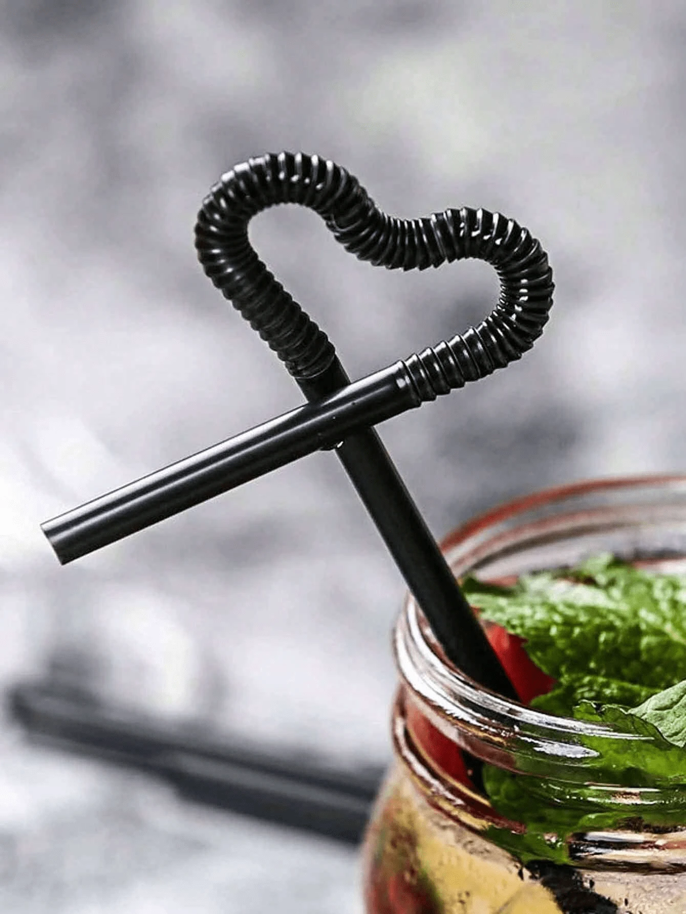 25/50/100pcs Black Bendable Straws, Coffee And Cocktail Stirrers, Drink ...