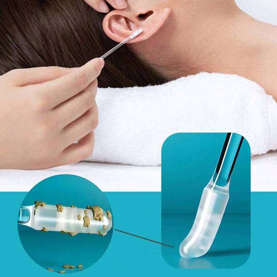 24 pièces Nettoyant pour cérumen réutilisable et adhésif, outil de ...